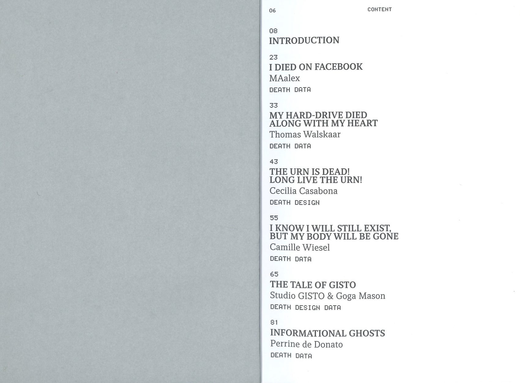 DEATH-DESIGN-DATA | Onomatopee